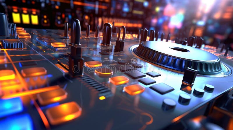 Sound Panel for Working in the Studio and on TV Projects. Close-up of ...