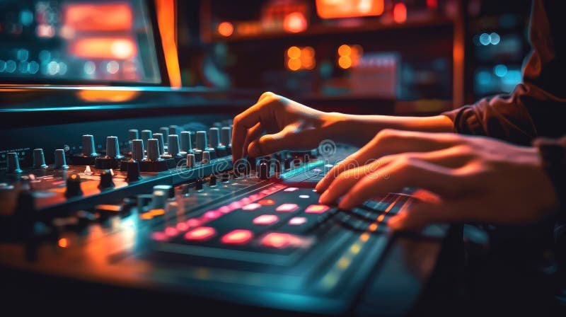 Panel of Musical Devices of White Color. Stock Vector - Illustration of ...