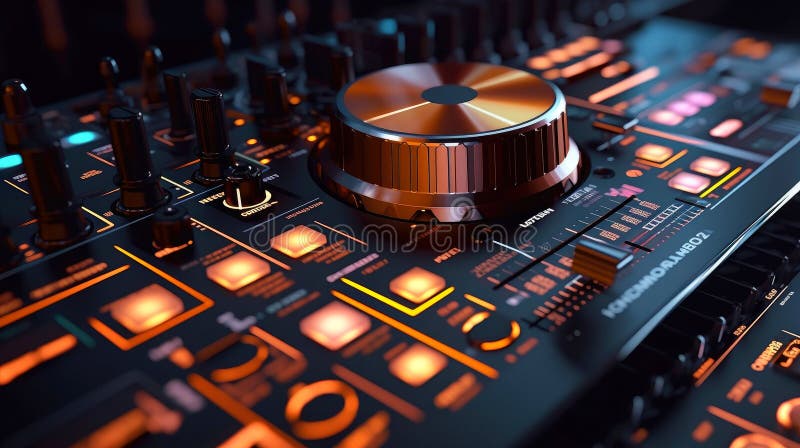 Panel of Musical Devices of White Color. Stock Vector - Illustration of ...