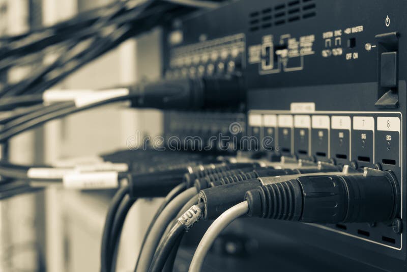 Sound Plug Field stock image. Image of plug, audio, system - 47699647