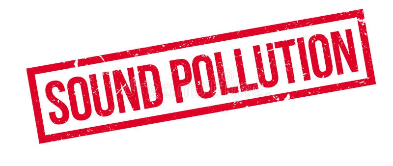 Sound Pollution Rubber Stamp Stock Illustration - Illustration of noise ...