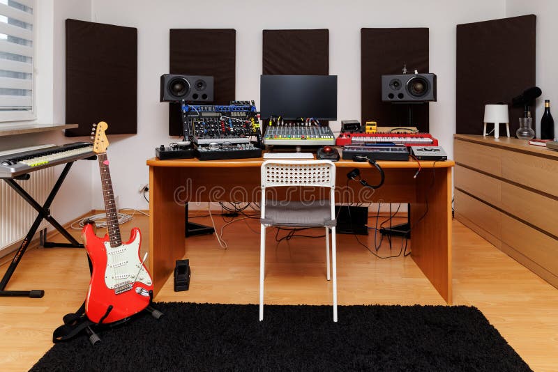 Sound Production Equipment in Production Studio. Editorial Photo ...