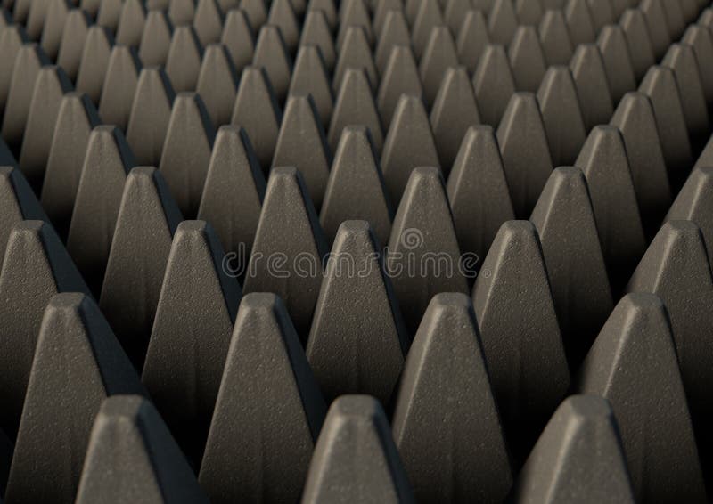 Sound Proof Foam and Musical Symbols Stock Illustration - Illustration ...