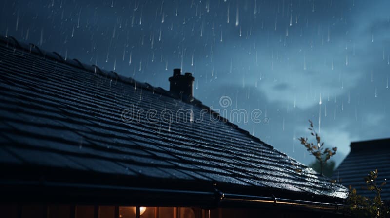 Rain Water Falling Roof Stock Illustrations – 214 Rain Water Falling ...