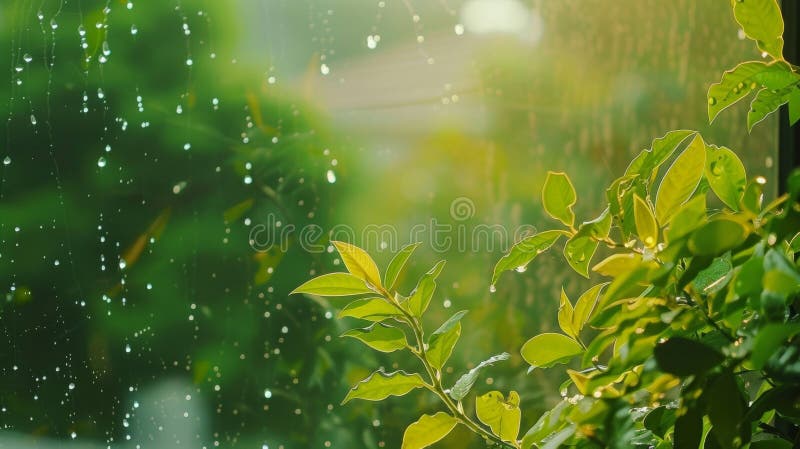 The Sound of Rain Tapping Gently on the Window Adding To the Peaceful ...