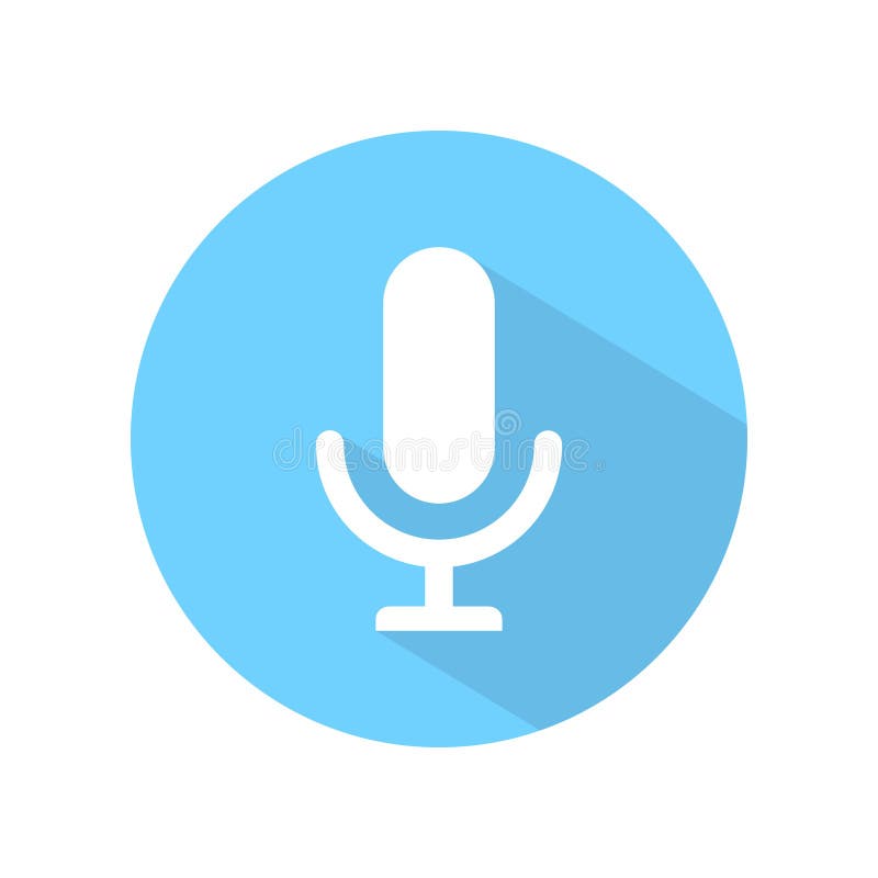 Sound Recorder Icon Vector. Microphone Button Image Stock Vector ...