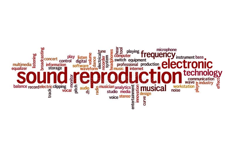 Sound reproduction design stock illustration. Illustration of note ...