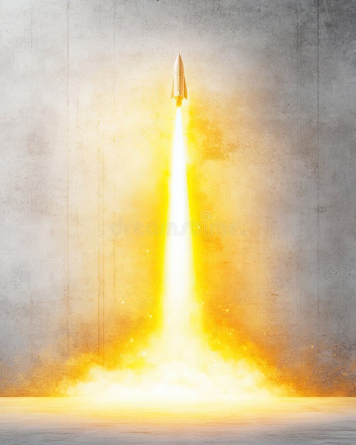 Sound Rocket Ascends with Powerful Thrust Illuminating the Atmosphere ...