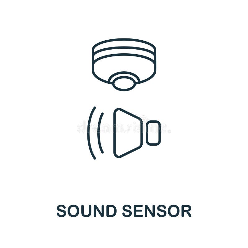 Sound Sensor Icon. Simple Element from Sensors Icons Collection Stock ...