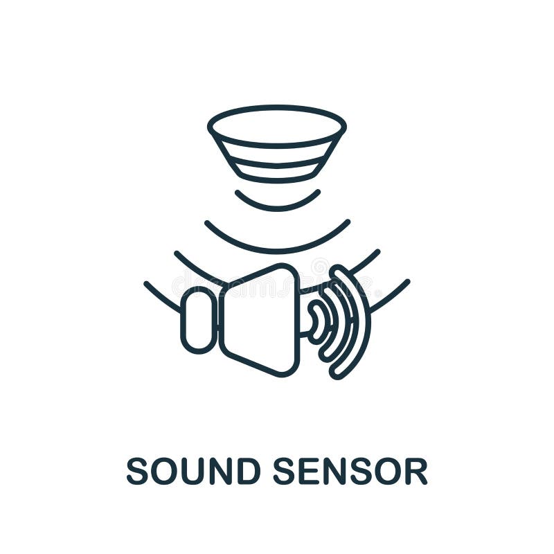 Sound Sensor Icon. Simple Element from Sensors Icons Collection Stock ...