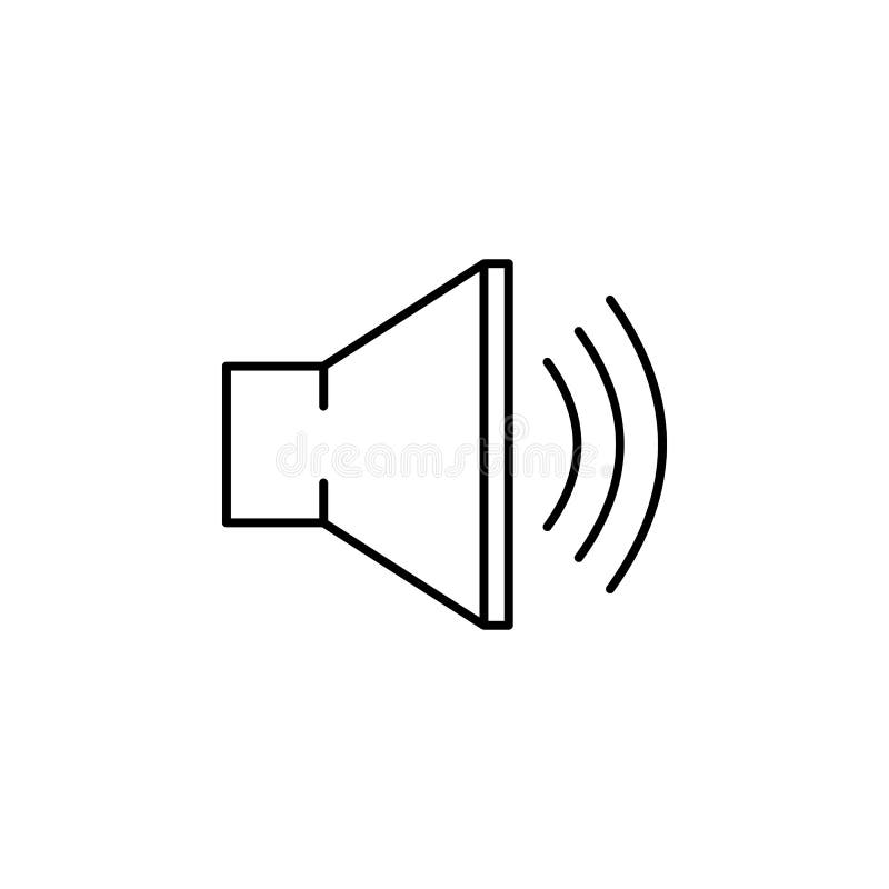 Sound Sign Icon. Element of Simple Icon in Material Style for Mobile ...