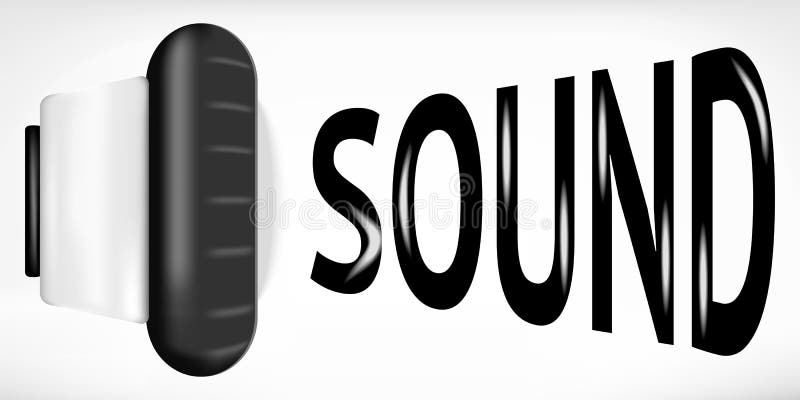 Sound sign stock vector. Illustration of digital, abstract - 54778827