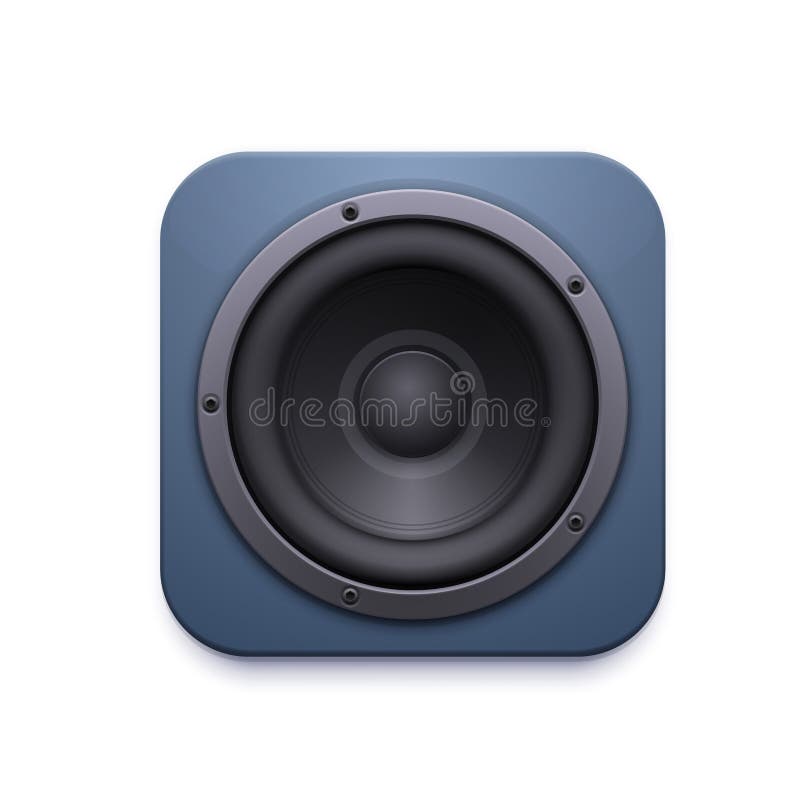 Sound Speaker Icon, Audio Music Stereo System Stock Vector ...