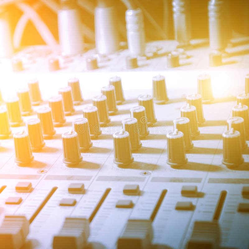 Sound studio equipment stock photo. Image of digital - 37011246