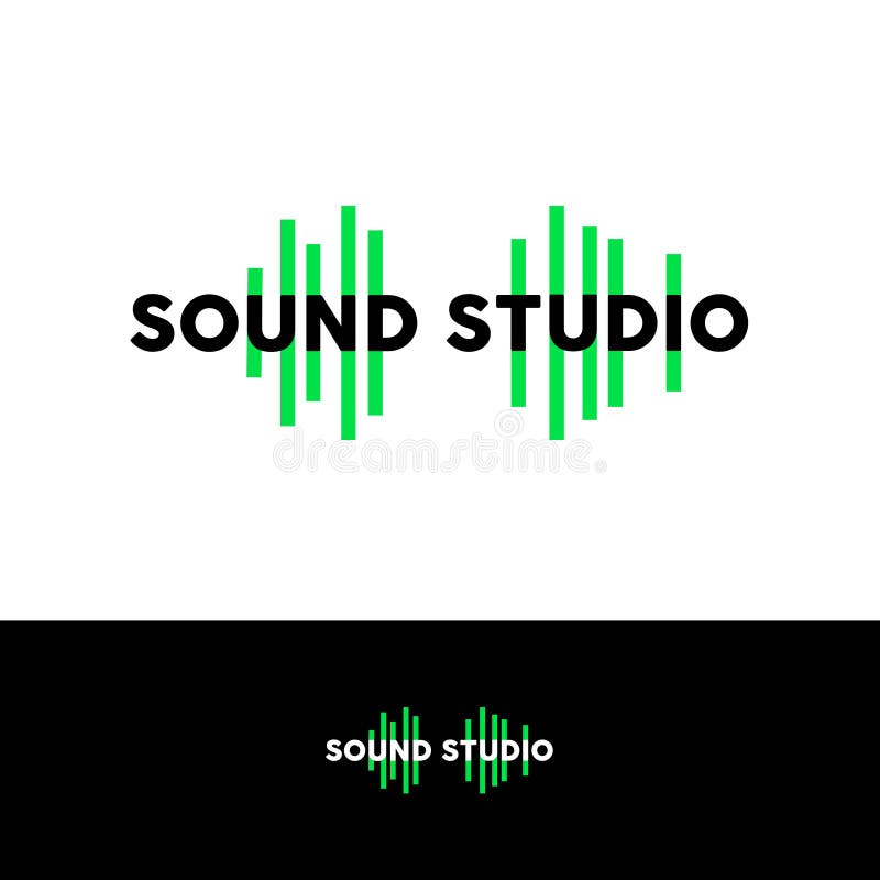Sound Studio Logo. Sound Emblem. Letters are Like an Equalizer Stock ...