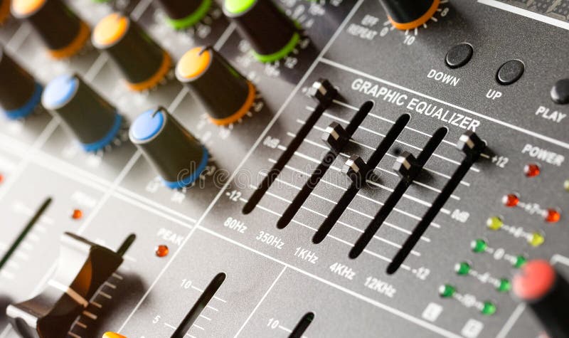Sound studio tool stock image. Image of fader, audio - 214866279