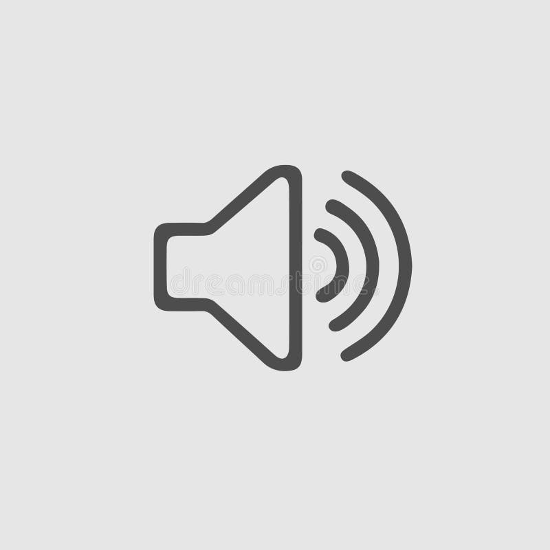 Sound Symbol Vector Icon Eps 10 Stock Vector - Illustration of modern ...