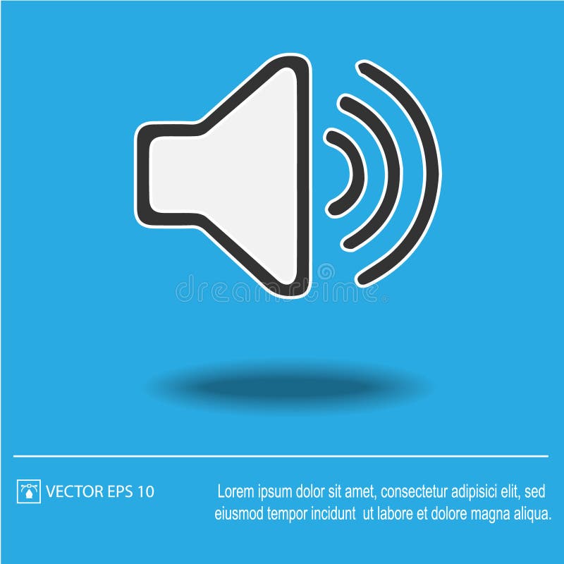 Sound Symbol Vector Icon Eps 10 Stock Vector - Illustration of music ...