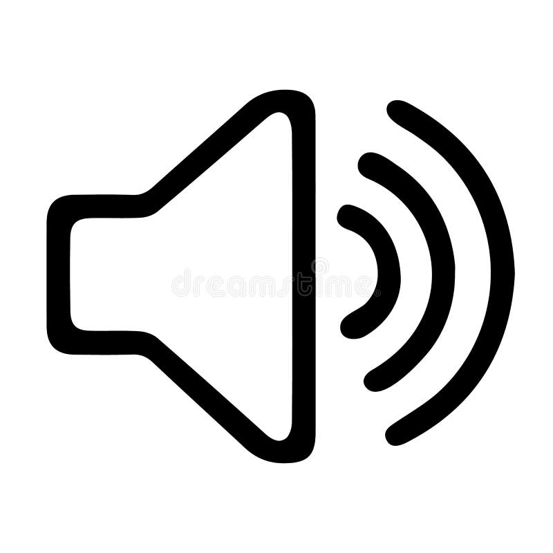 Sound Symbol Vector Icon Eps 10 Stock Vector - Illustration of ...