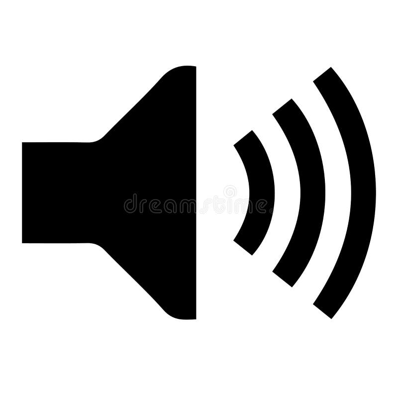 Sound Symbol Vector Icon Eps 10 Stock Vector - Illustration of loud ...