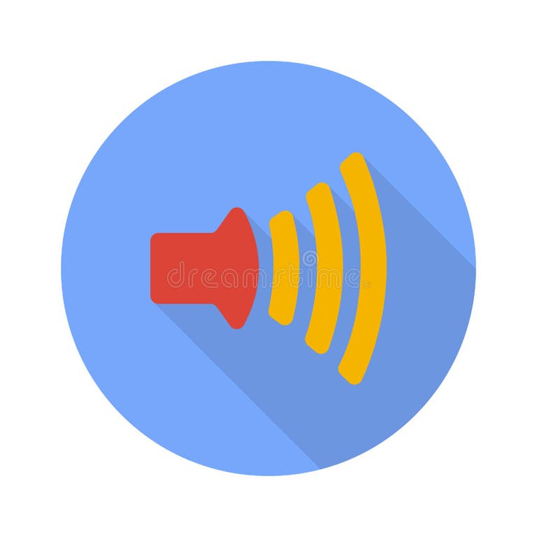 Sound Symbol on White Background. Stock Vector - Illustration of talk ...