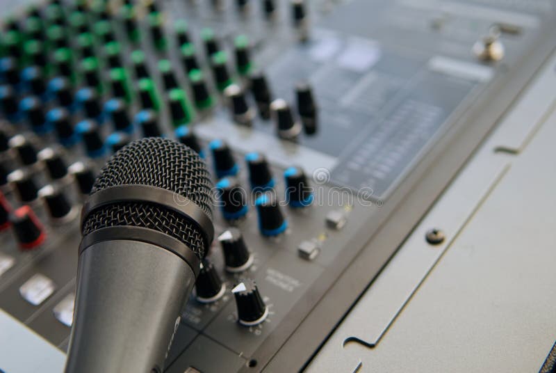 Sound system stock photo. Image of controller, knobs - 24836698