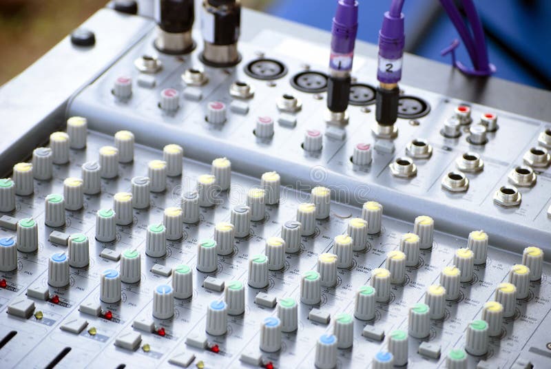 Sound System Console stock photo. Image of music, audio - 13941312