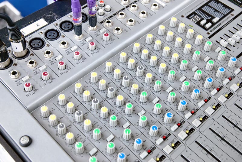 Sound System Console stock photo. Image of music, audio - 13941312
