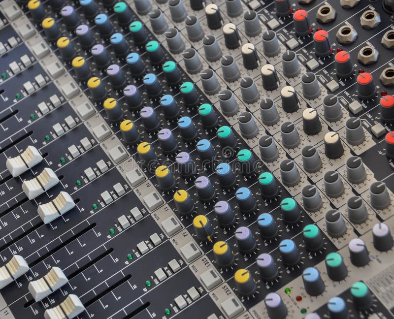 Sound System Control Panel. Stock Photo - Image of radio, panel: 99140256