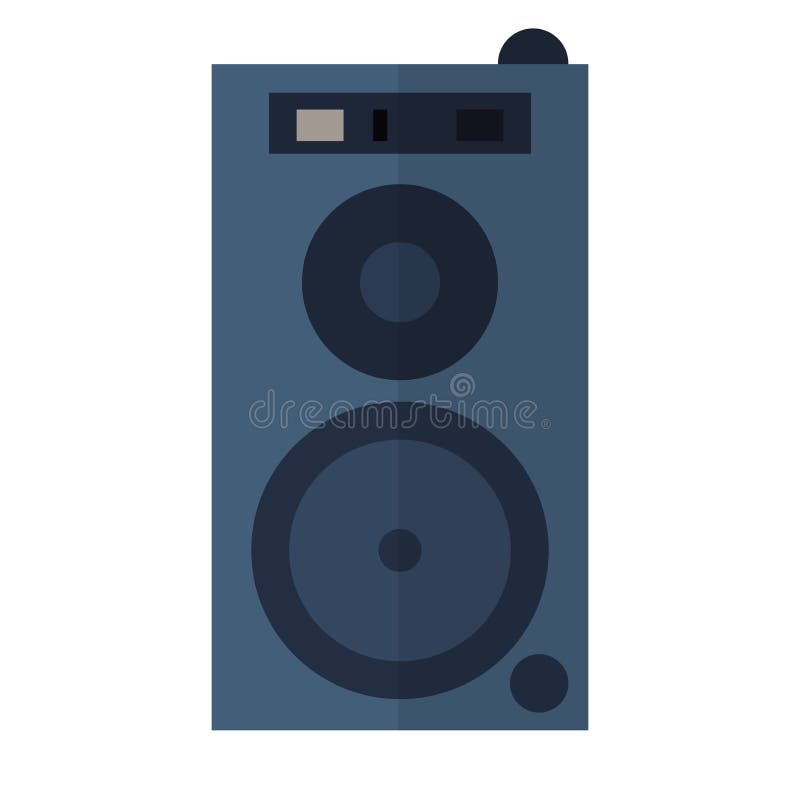 Sound system flat design stock illustration. Illustration of flat ...