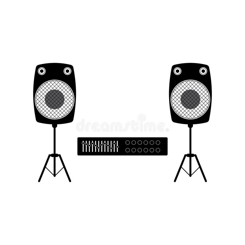 Sound system icon stock vector. Illustration of stereo - 321846420