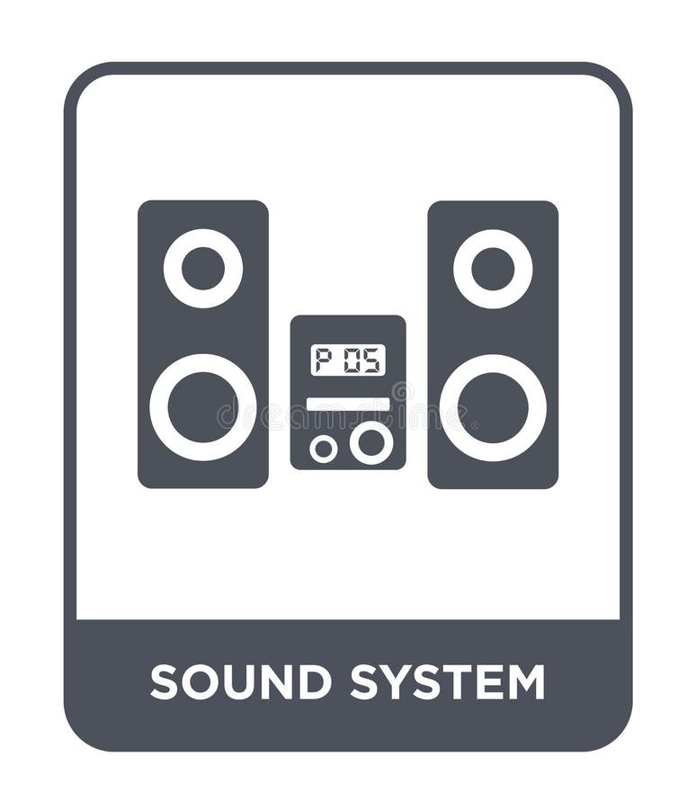 Sound System Icon in Trendy Design Style. Sound System Icon Isolated on ...