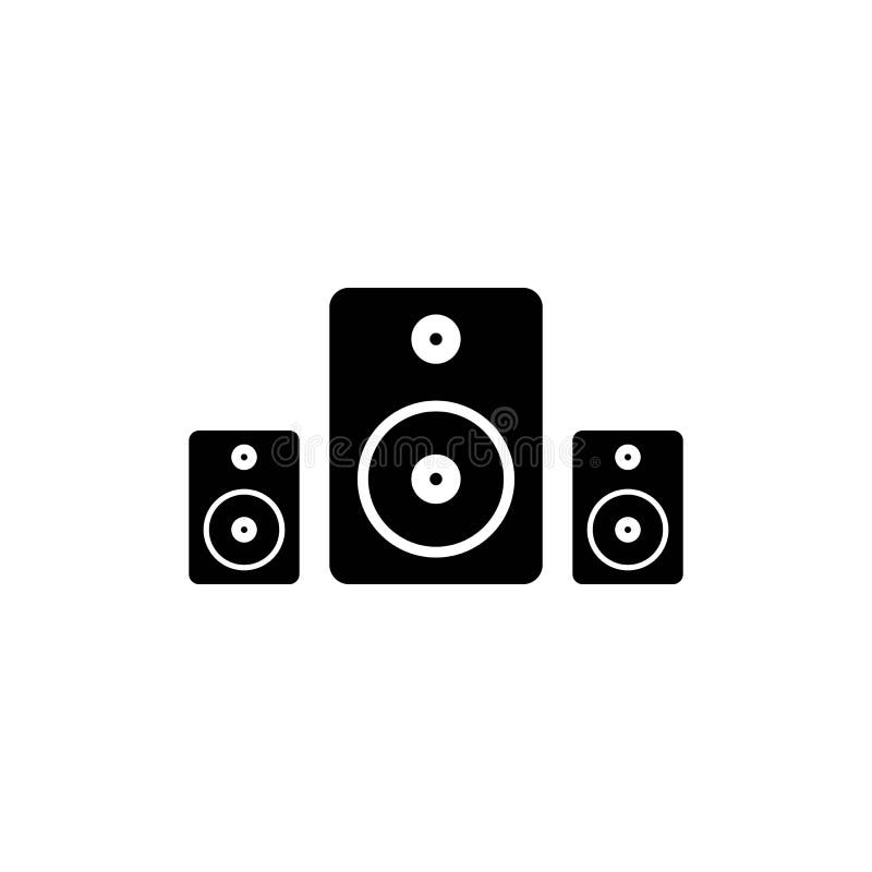Sound system icon stock vector. Illustration of design - 251998330