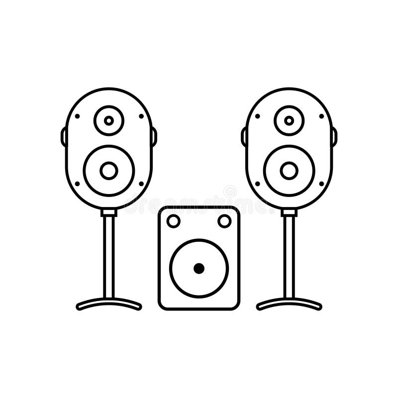 Sound system icon stock vector. Illustration of isolated - 321908259