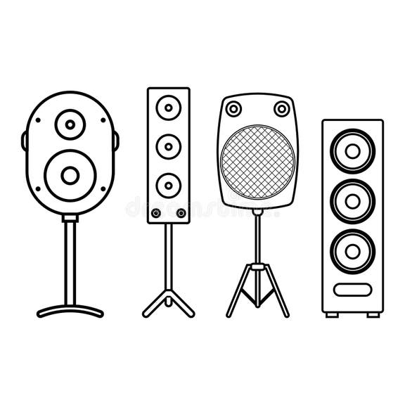 Sound system icon stock vector. Illustration of loudspeaker - 321908279