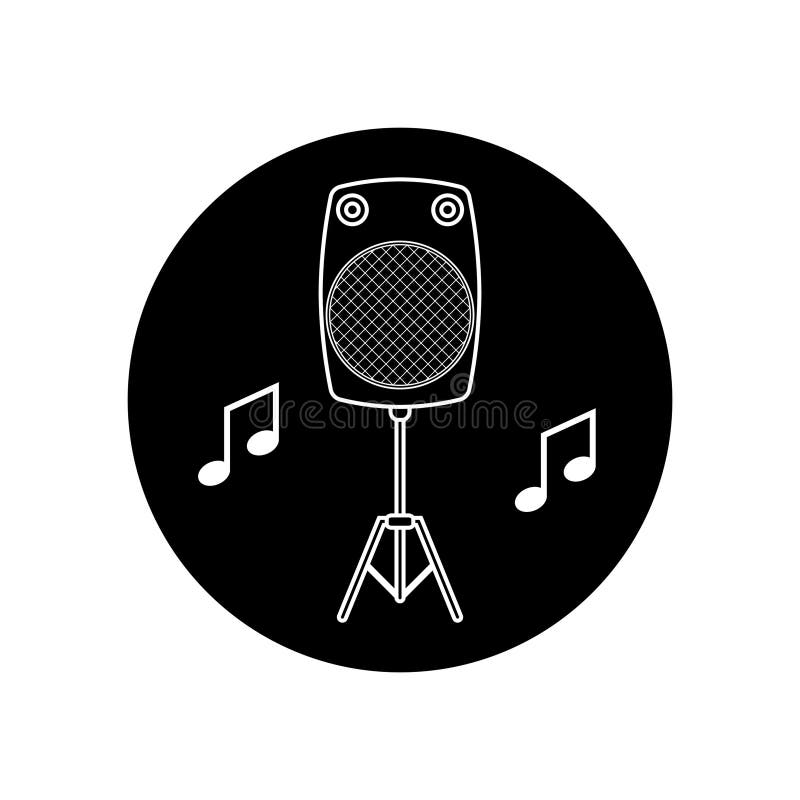 Sound system icon stock vector. Illustration of symbol - 321908293