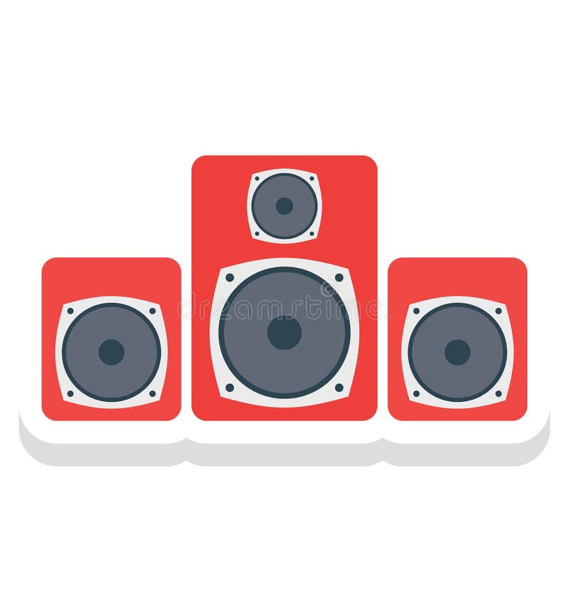 Sound System, Music System Vector Icon that Can Be Easily Modified or ...