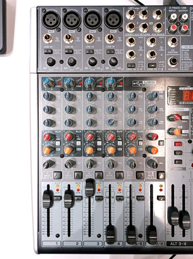Sound Mixer Engine stock image. Image of volume, mixer - 251253857