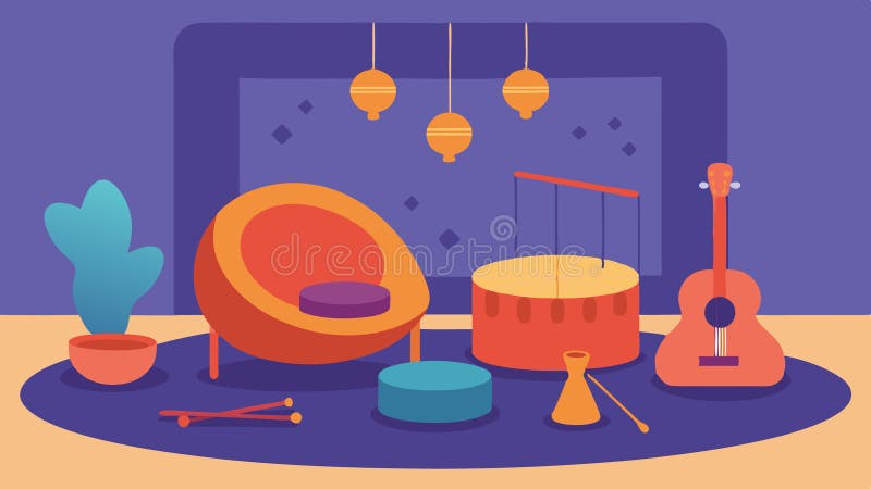 Sound Therapy Corner a Cozy Nook Featuring Comfortable Seating and ...