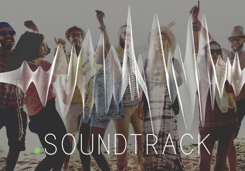 Sound-track Audio Achtergrondsaldomedia Concept Stock Foto - Image of ...