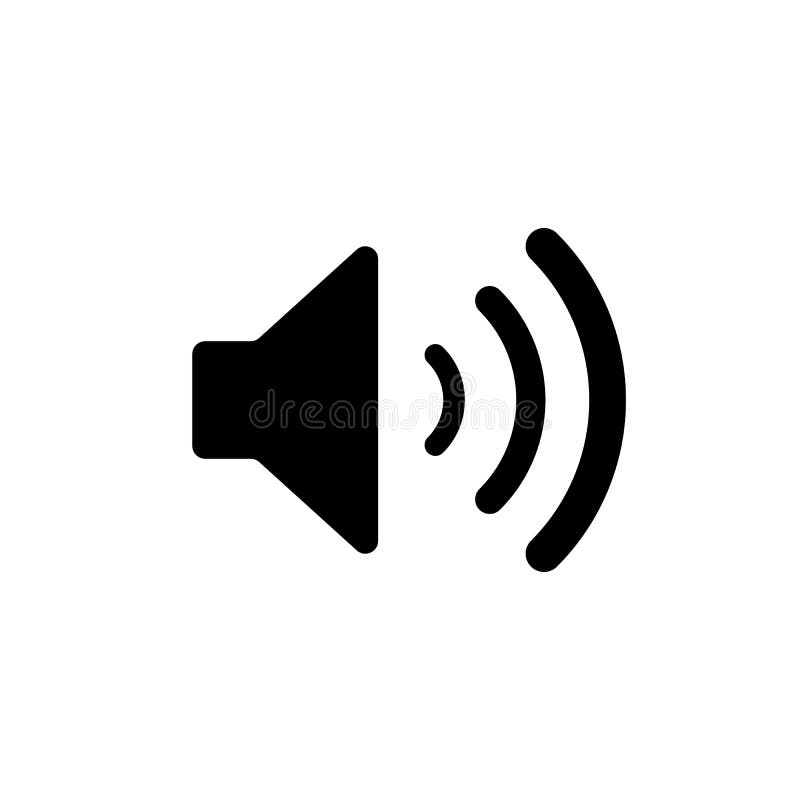 Sound Vector Icon, Speaker Pictogram, Loud Icon, Flat Audio Button ... Sound Vector Icon, Speaker Pictogram, Loud Icon, Flat Audio Button ...