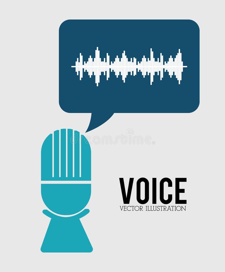 Sound of voice stock vector. Illustration of play, frequency - 65251054
