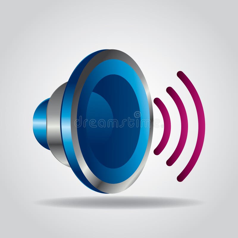 Sound Volume Increase. Vector Illustration Decorative Design Stock ...