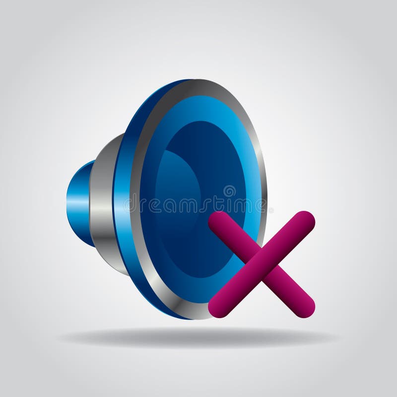 Sound Volume Mute. Vector Illustration Decorative Design Stock Vector ...