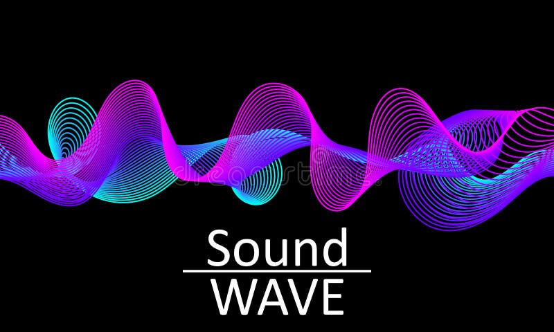 Sound Wave. Abstract 3d Shape. Flow Design. Vector Stock Vector ...