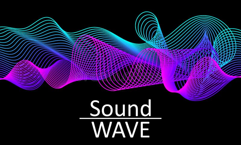 Sound Wave. Abstract 3d Shape. Flow Design. Vector Stock Vector ...
