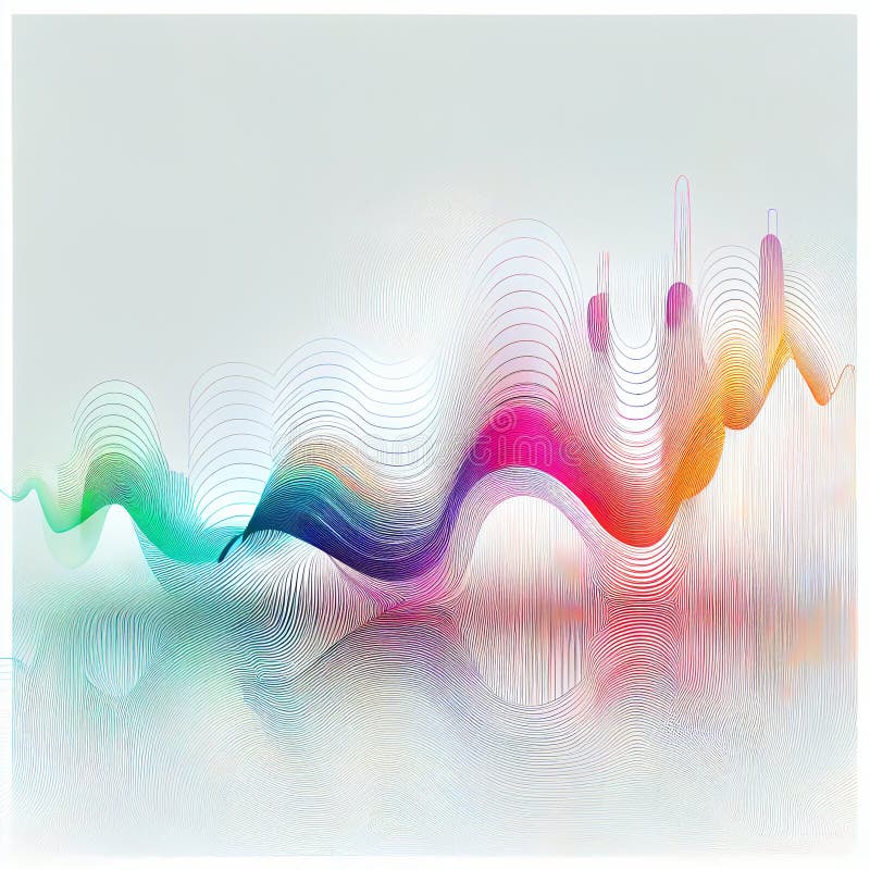 Sound Wave Abstract Vector Background Stock Illustration - Illustration ...