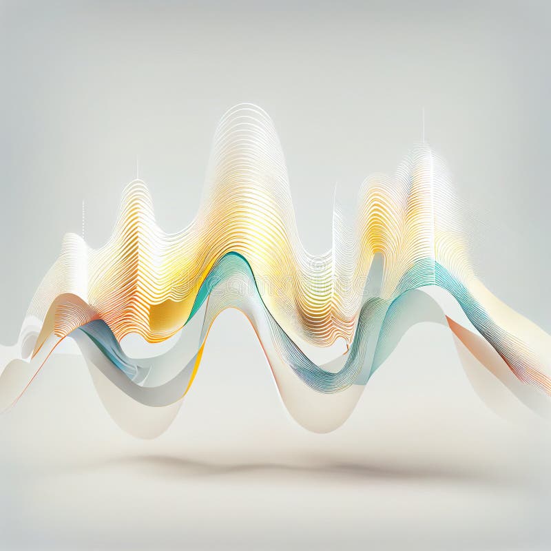 Sound Wave Abstract Vector Background Stock Illustration - Illustration ...