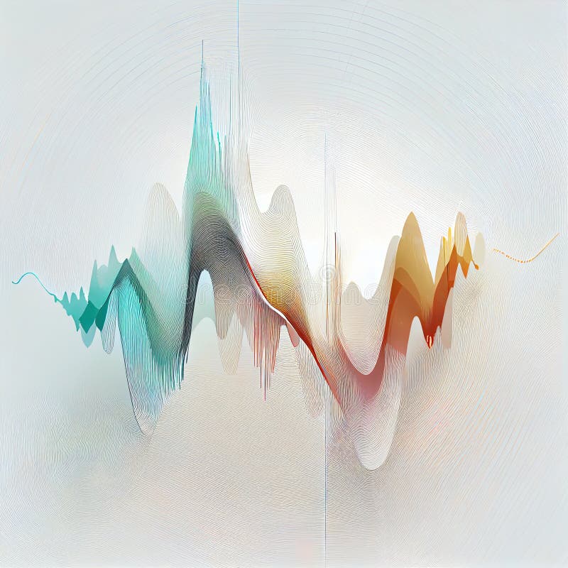 Sound Wave Abstract Vector Background Stock Illustration - Illustration ...