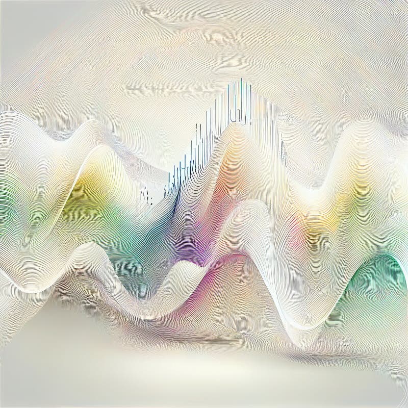 Sound Wave Abstract Vector Background Stock Illustration - Illustration ...